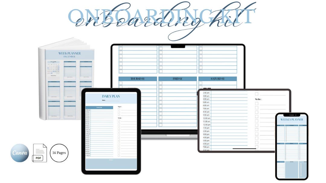 Virtual Assistant Weekly Planner - Daily To-do List Canva Template ...