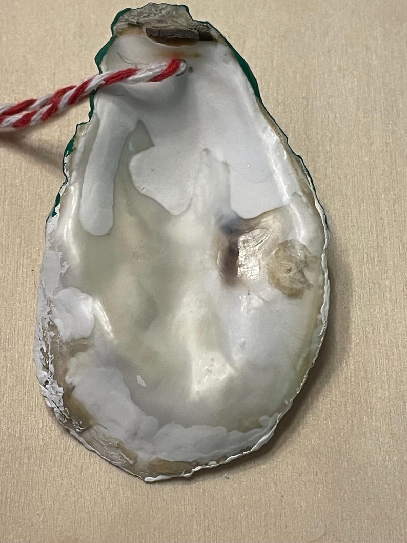 Gnome Oyster Shell Ornament - Etsy