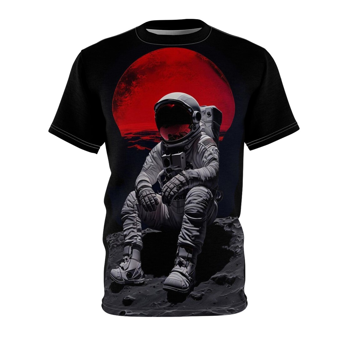 Space Themed Shirt, Astronaut Graphic Tee Unisex Space Lover Shirt Sci ...
