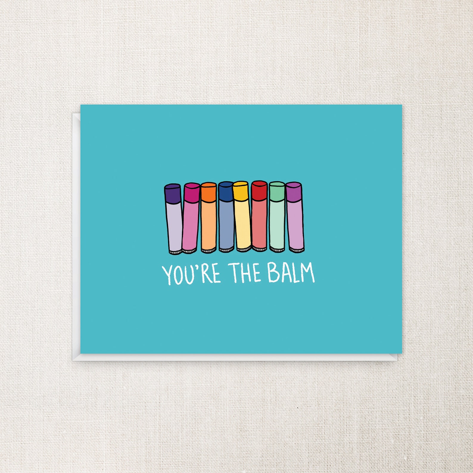 You're the Balm blank greeting card // thank you card | Etsy