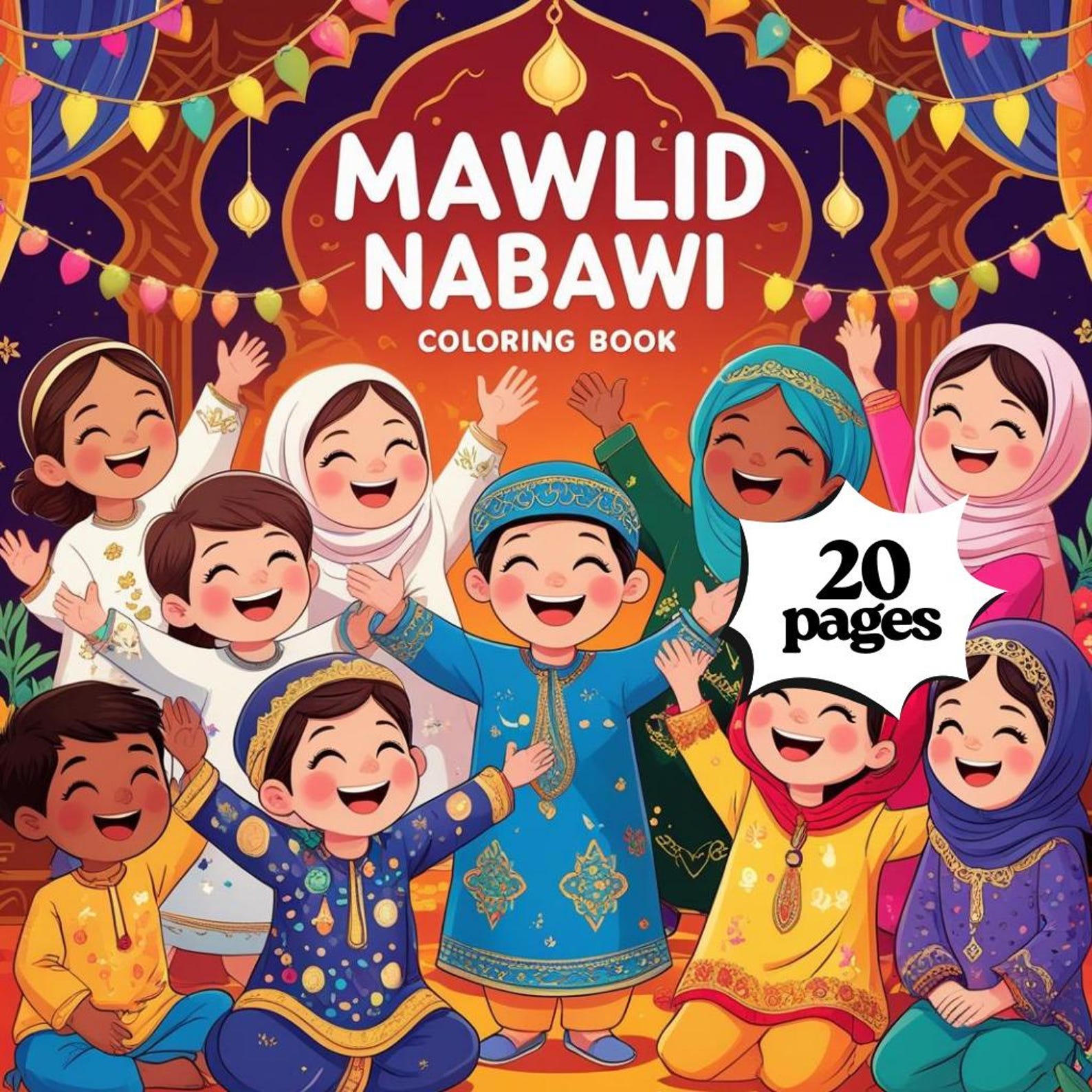 Mawlid Nabawi Coloring Book: Islamic Art, Masjid Design (PDF ...