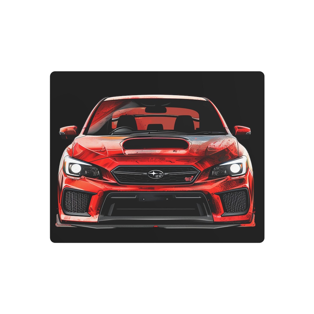 Red Subaru Metal Art Sign, JDM Car Garage Decor - Etsy
