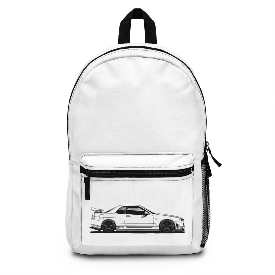 Nissan Skyline R34 GTR Backpack | Lightweight Splashproof Bag | Stylish ...