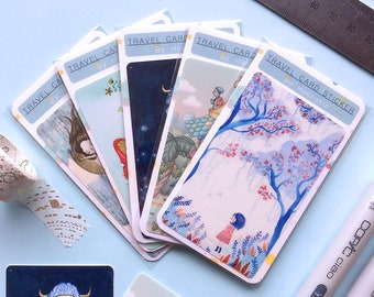 Card stickers | Etsy