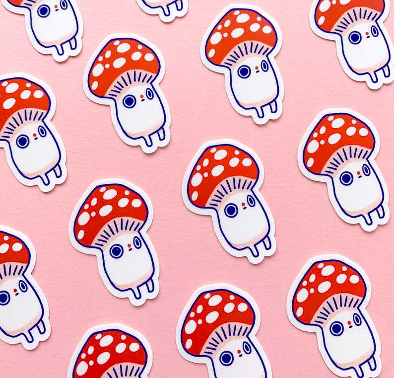 Plump Mush STICKER Vinyl | Etsy