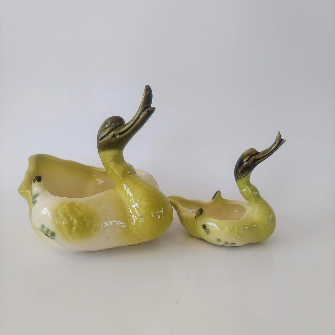 Vintage Mid Century Hull Pottery Swan Planter Vases #80 - Etsy