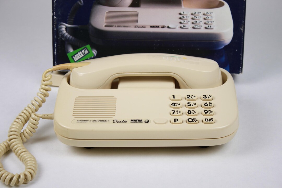 1980 Matra Communication Vintage Telephone - Complete With Box, Manual ...