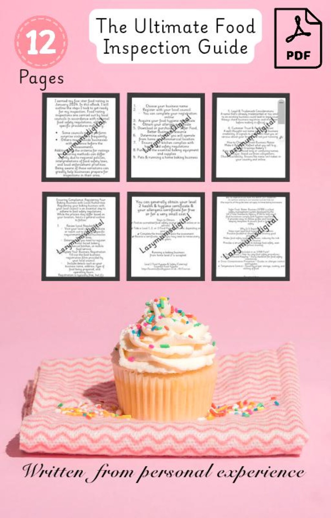 Printable Food Safety Inspection Guide | Kitchen Hygiene Checklist ...