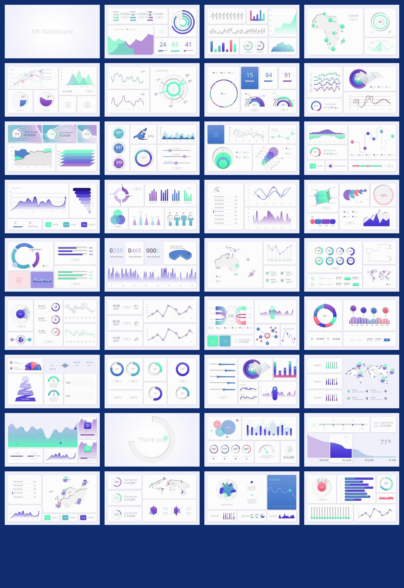 Data Visualization | Reporting Dashboard | Powerpoint Template | KPI ...