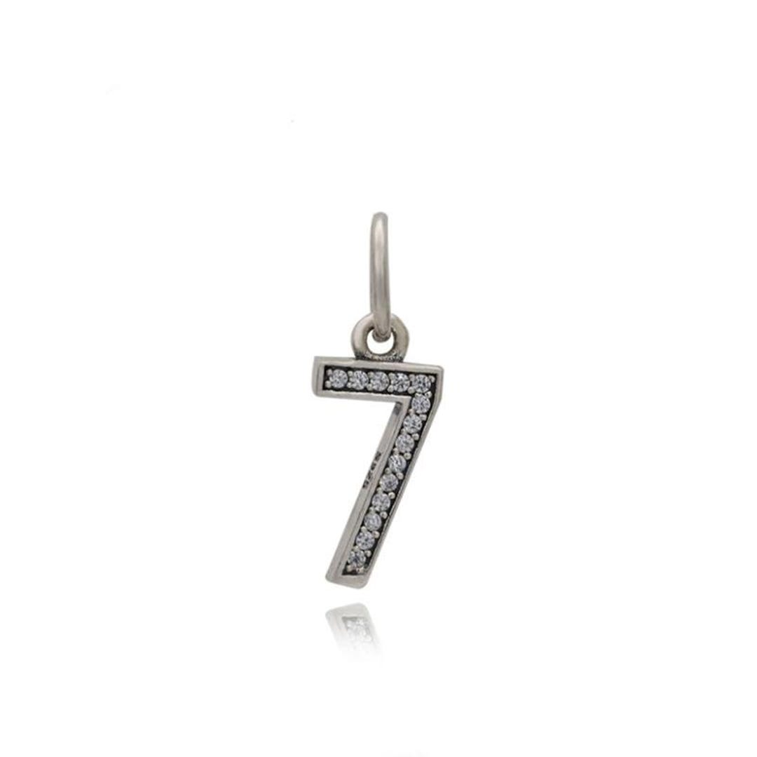 Pandora Sterling Silver Hanging Number 7 Pendant - Etsy
