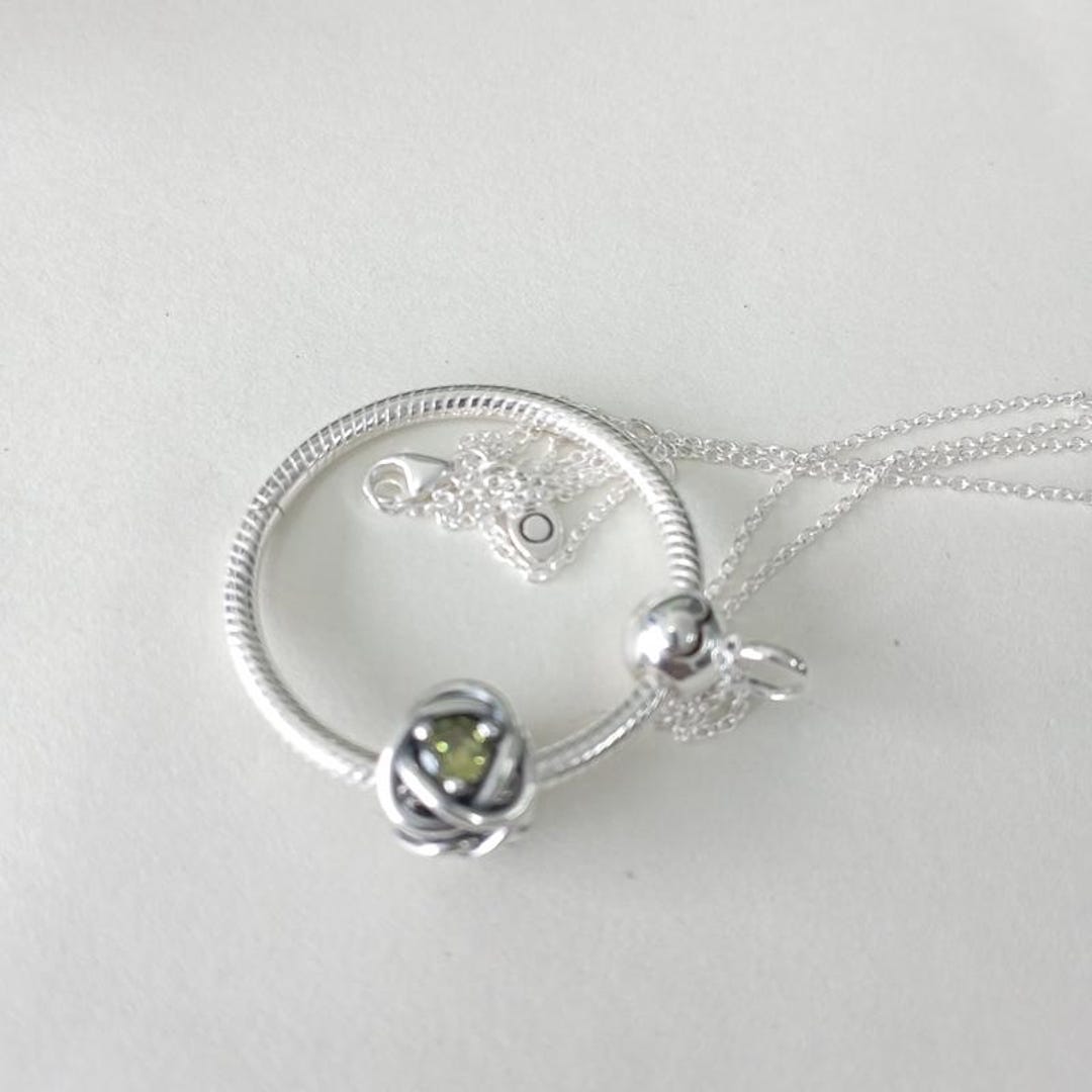 Pandora August Birthstone Eternity Circle O Pendant Set New Gift Bag - Etsy