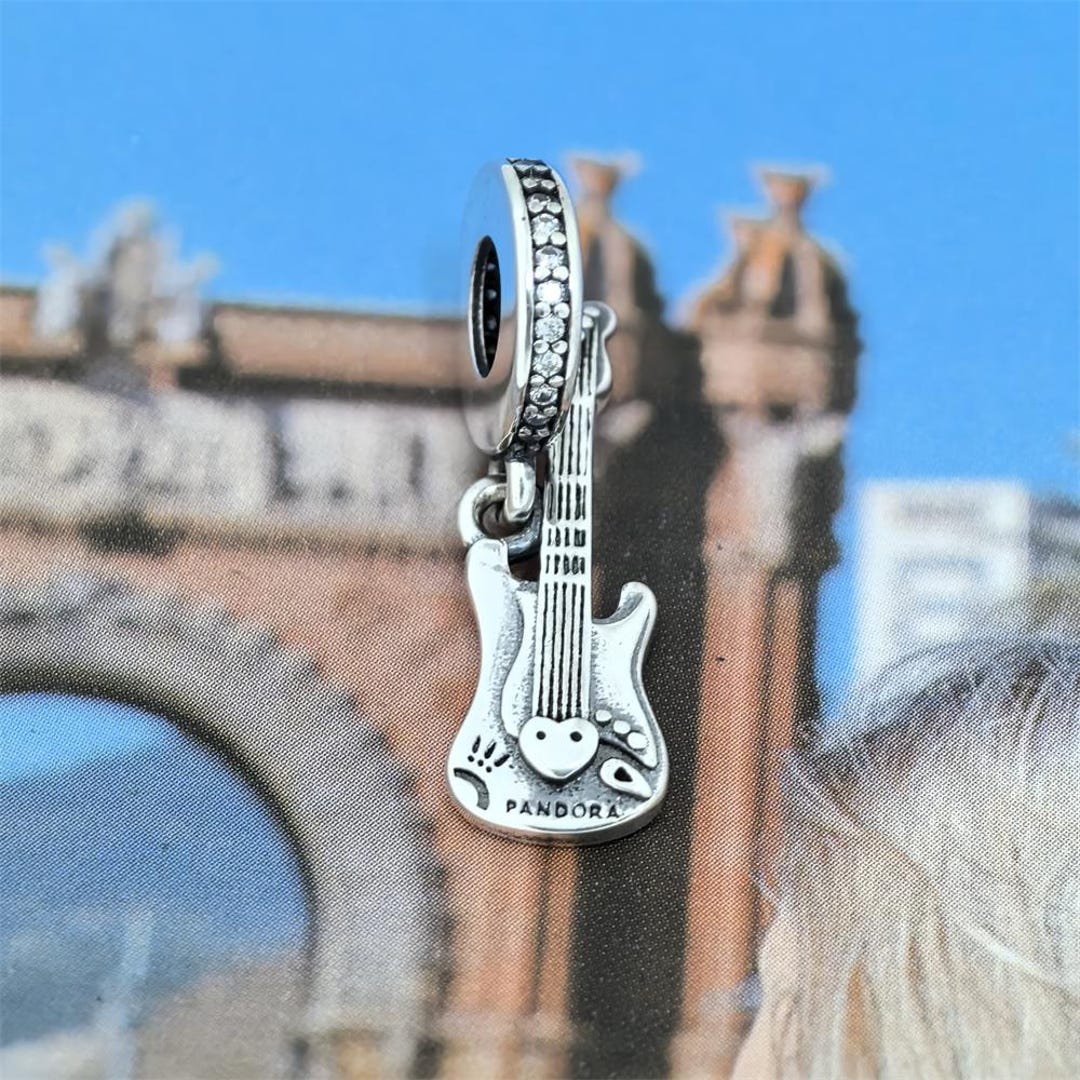Pandora Electric Guitar Dangle Charm 925 Sterling Silver Ale - Etsy