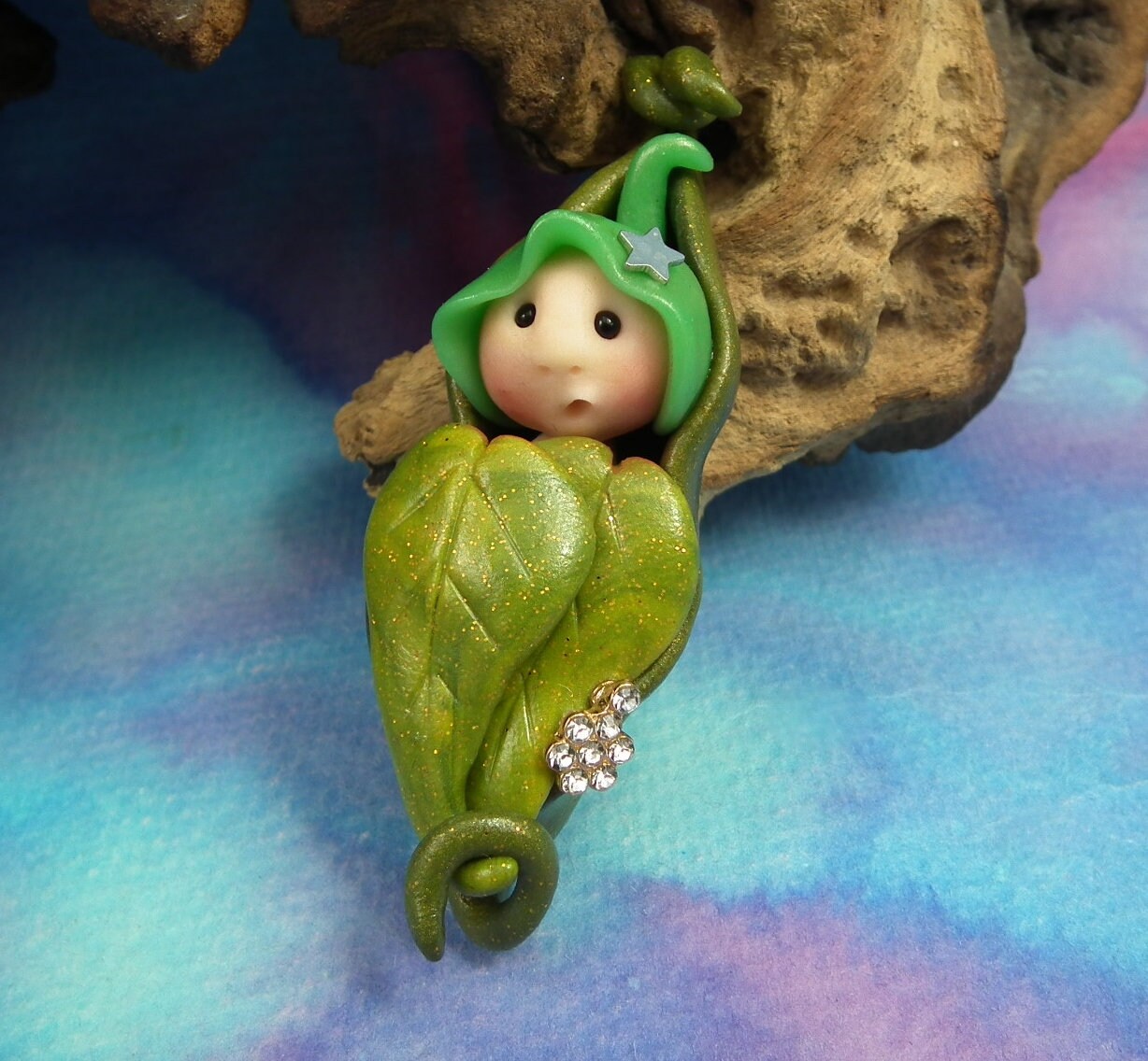 SUMMER SPECIAL Baby Elfling 'Hallie' Infant Bundle Seed-podling Swaddle ...