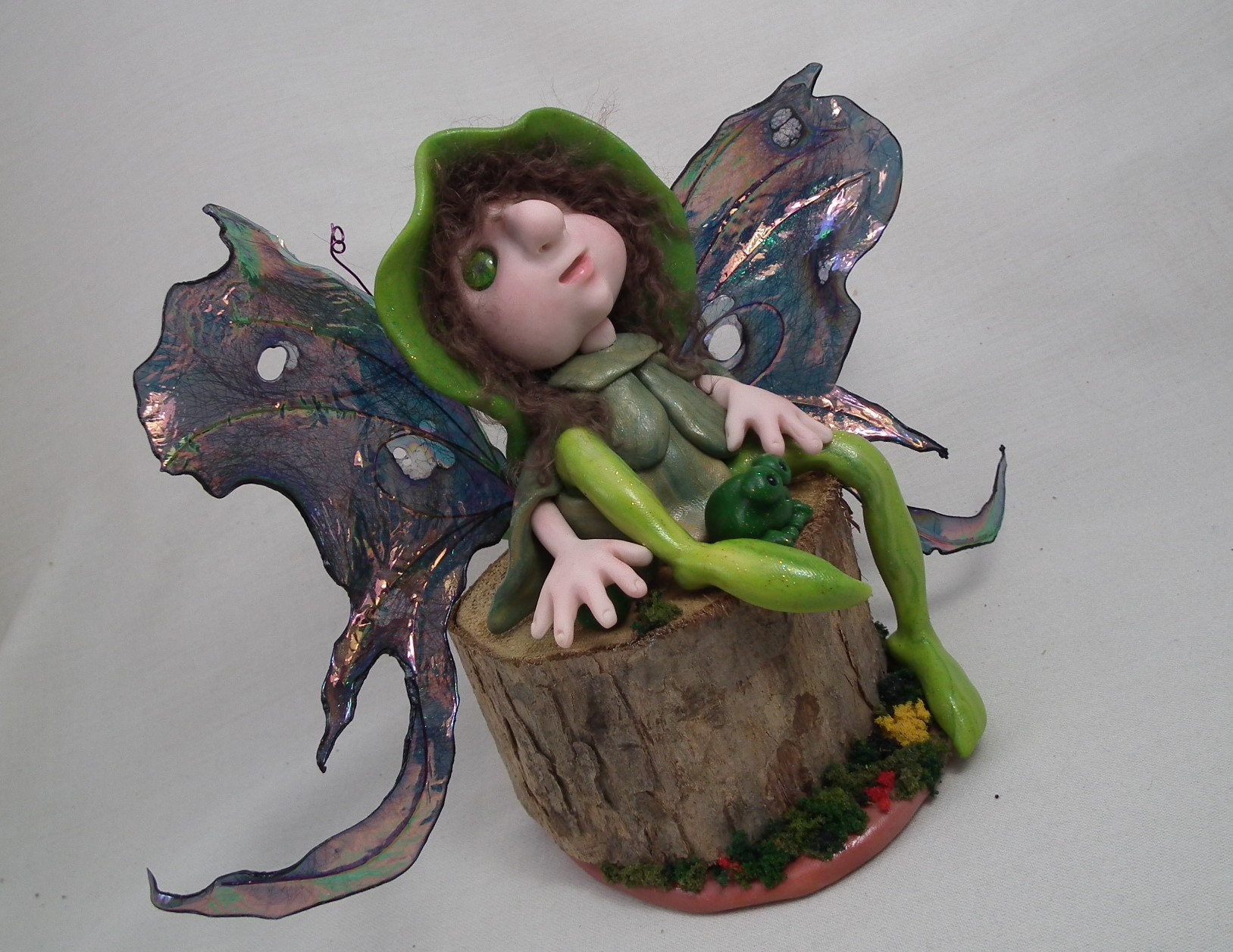 Winged Elven Frog-Whisperer 'Clemmie' Woodlander Series OOAK Sculpt by ...