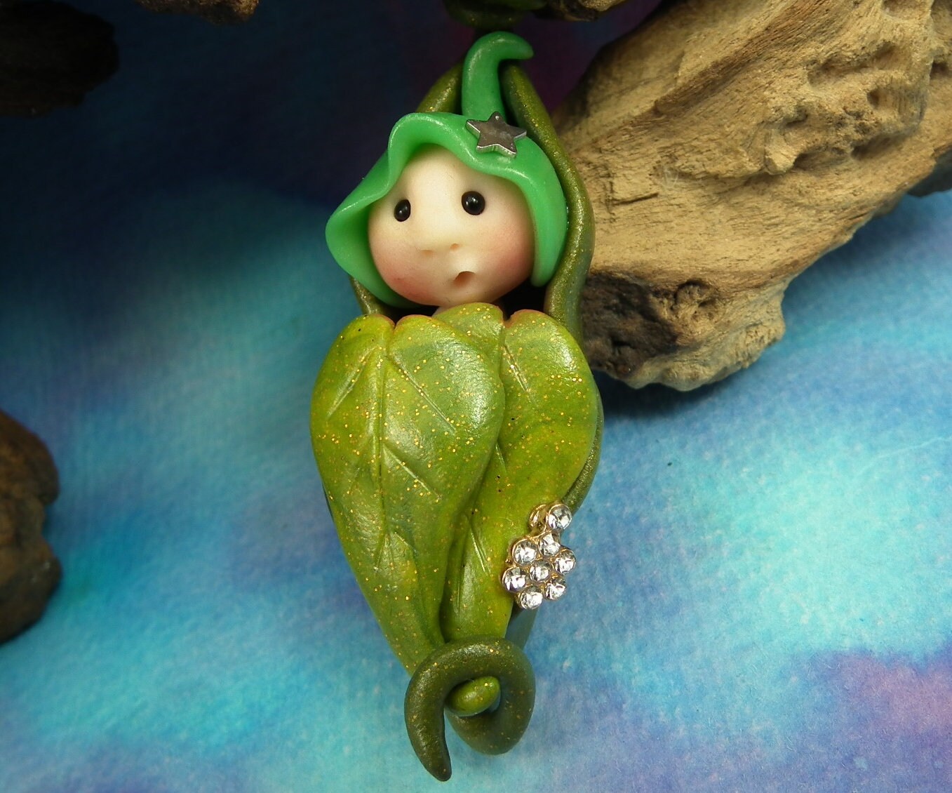 SUMMER SPECIAL Baby Elfling 'Hallie' Infant Bundle Seed-podling Swaddle ...