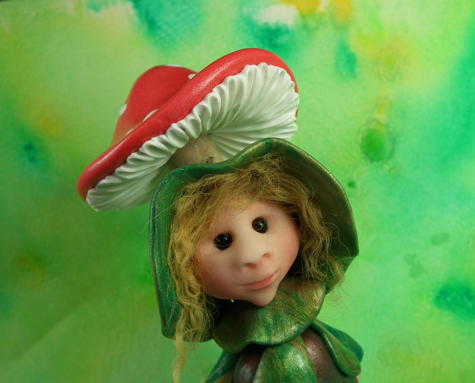 Elf Maiden 'Bryonna' Art Doll Forest Defender 5 1/2 OOAK SCULPT by ...