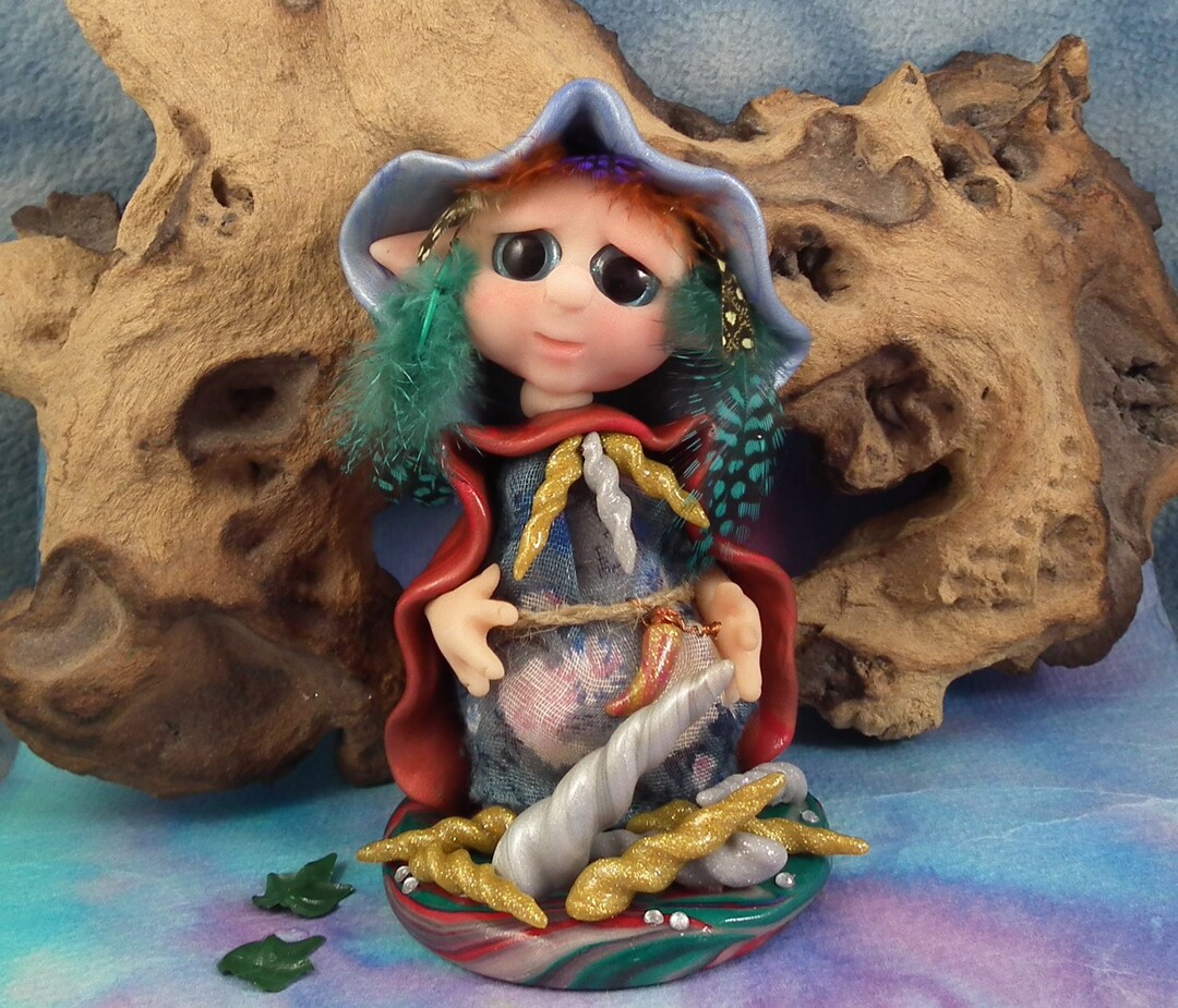 Unicorn Horn Forager Elfling 'kallinka' 4 Art Doll OOAK Sculpt by ...