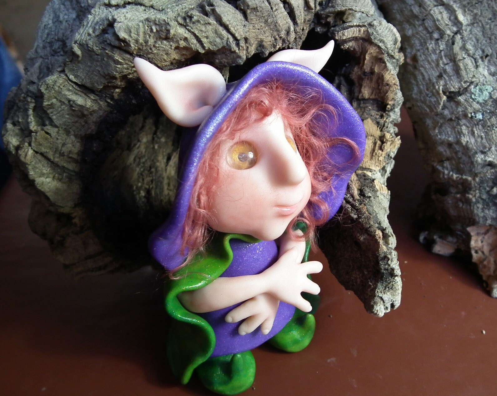Guardian Elfling 'Ariane' with glowing lantern 4 OOAK Sculpt by ...