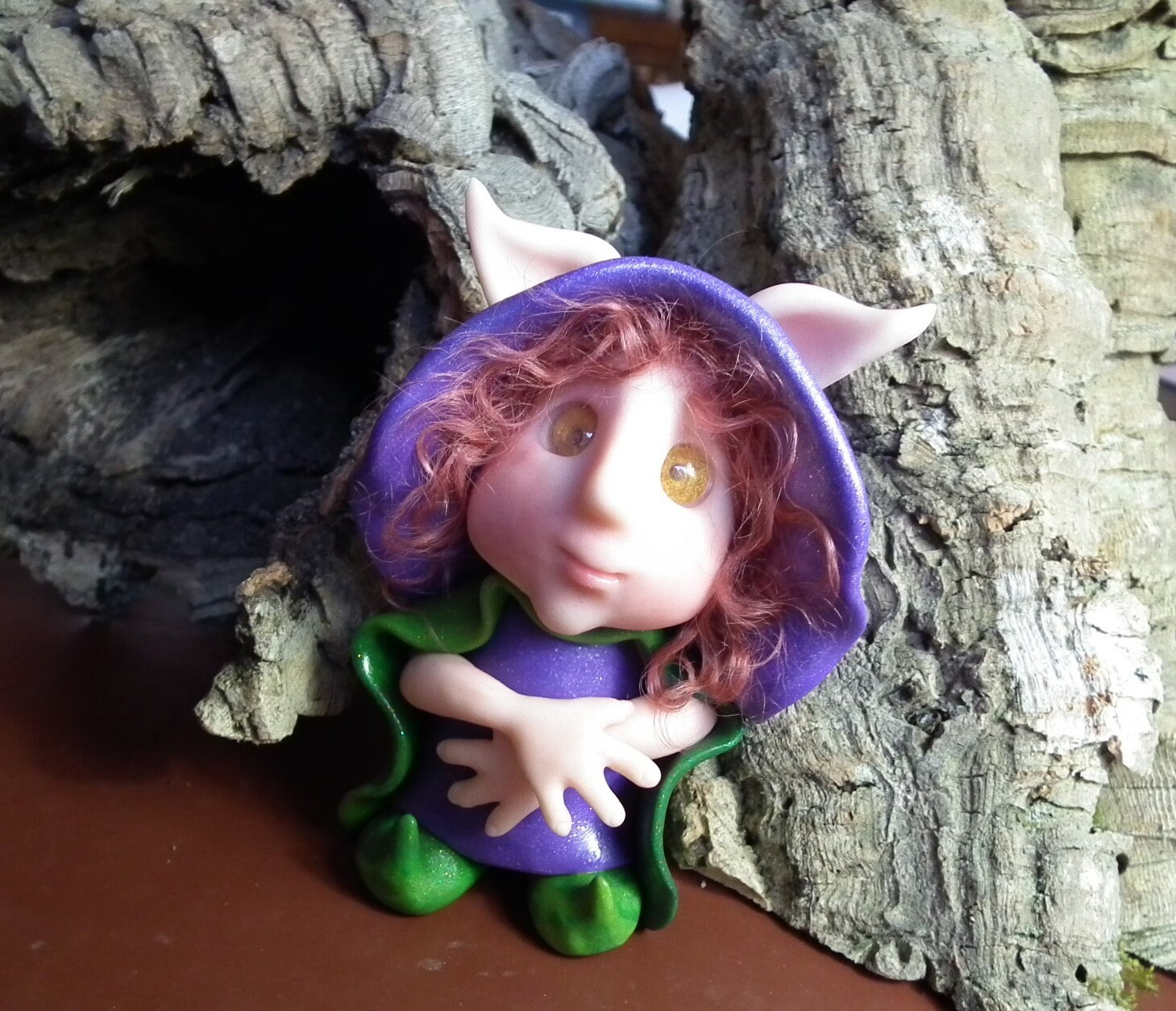 Guardian Elfling 'Ariane' with glowing lantern 4 OOAK Sculpt by ...