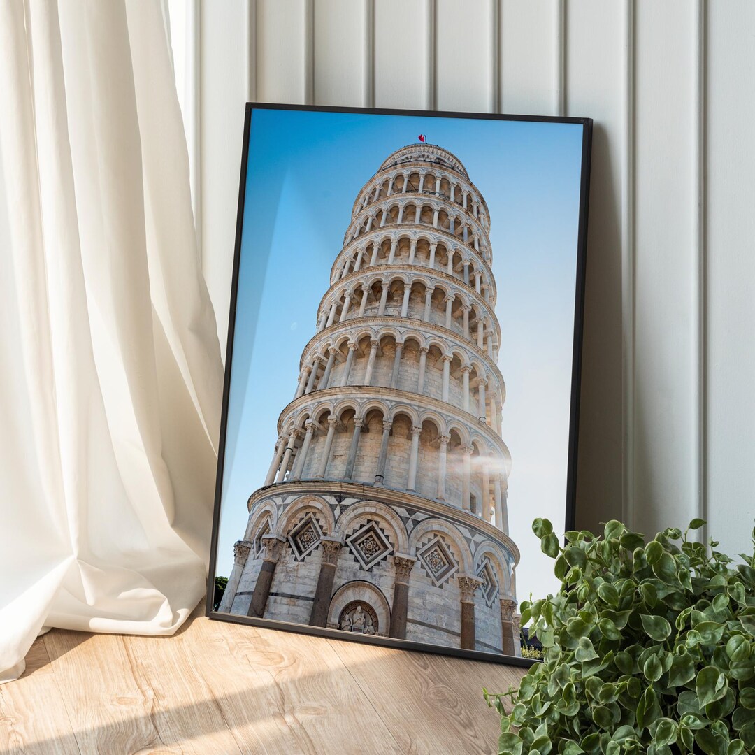 Printable Leaning Tower of Pisa Wall Art Photography - Iconic Italian ...