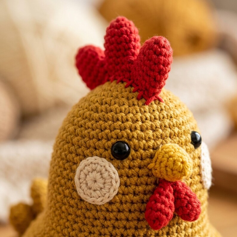 Crochet Chicken Pattern | Autumn Harvest Hen Amigurumi Tutorial (PDF ...