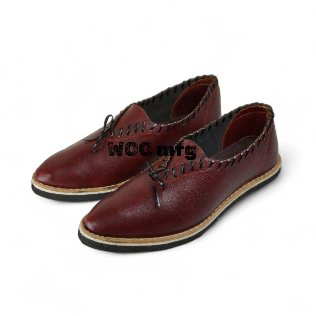 Medieval Leather Shoes | Renaissance Fair Footwear | Vintage Ethnic ...