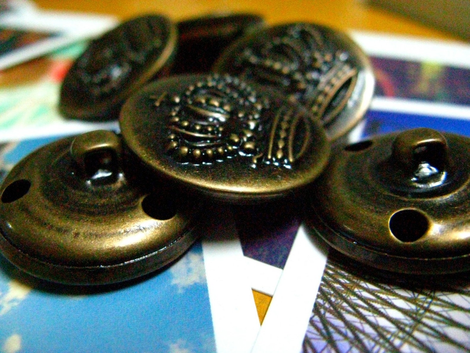 Metal Buttons Crown Metal Buttons Antique Brass Color - Etsy