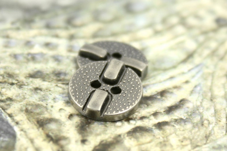 Metal Buttons Locking Device Metal Buttons Gray Silver | Etsy