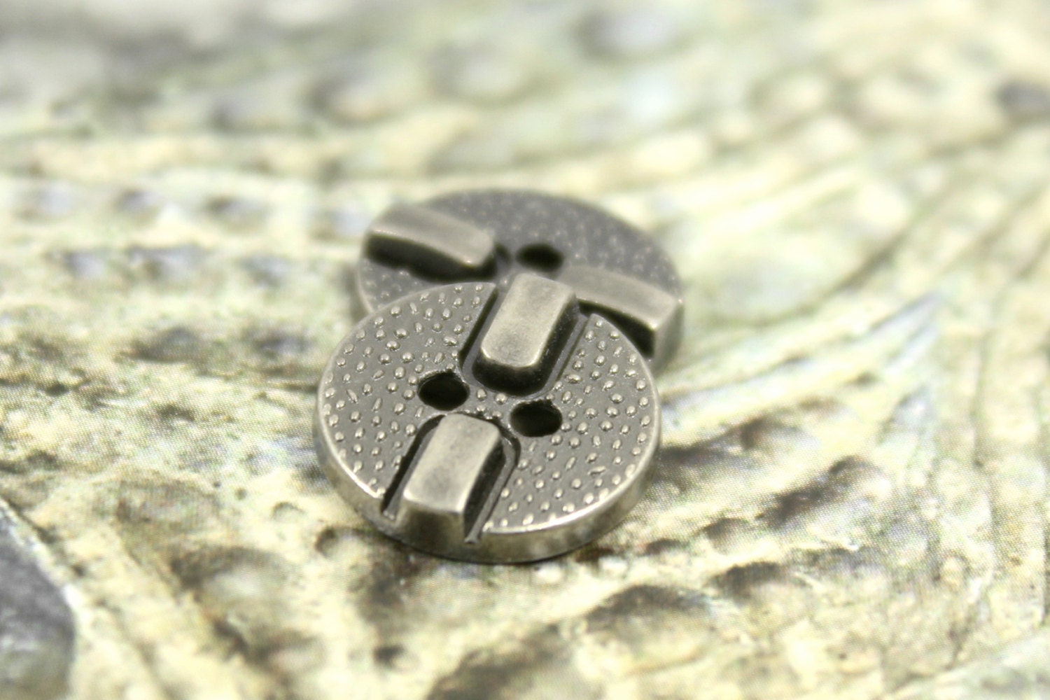 Metal Buttons Locking Device Metal Buttons Gray Silver - Etsy