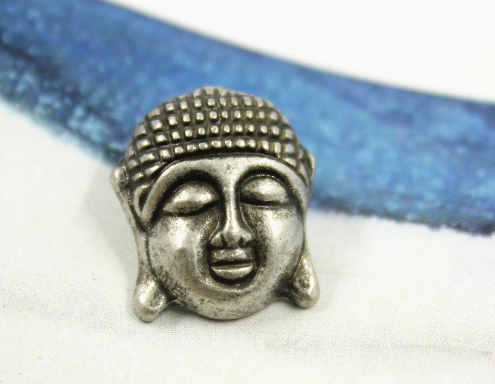 Metal Buttons Zen Buddha Head Metal Buttons Antique Silver - Etsy
