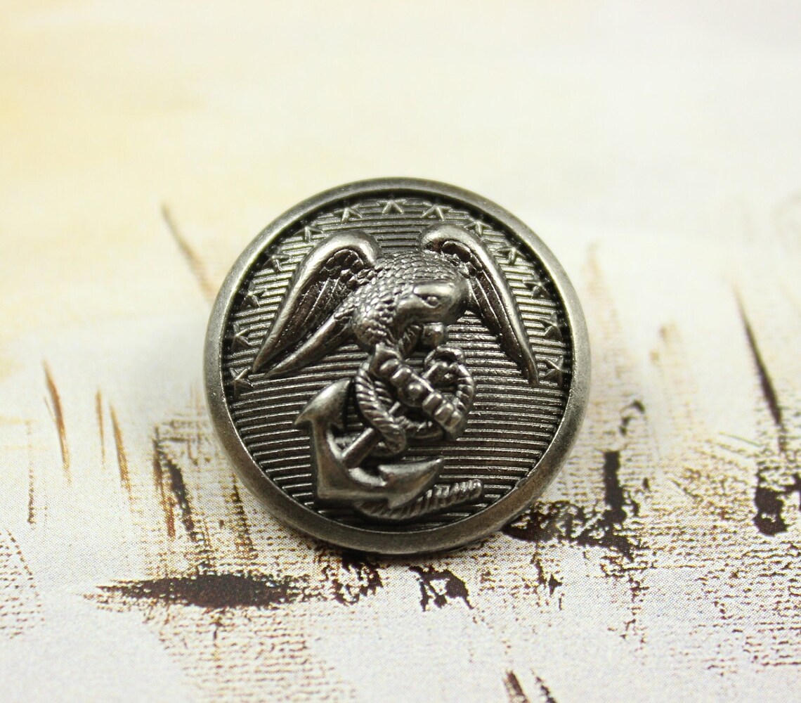Metal Buttons United States Marine Corps Old Emblem Metal - Etsy