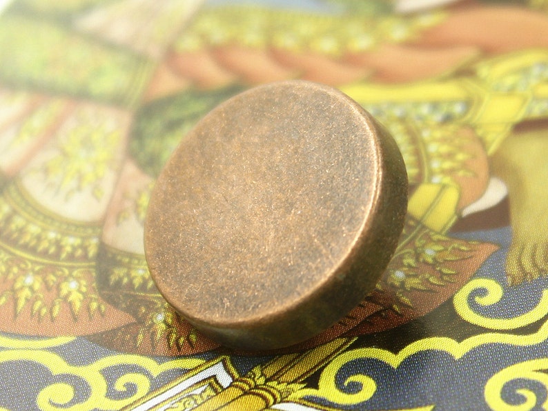 Metal Buttons Copper Metal Shank Buttons 0.75 Inch 6 Pcs - Etsy