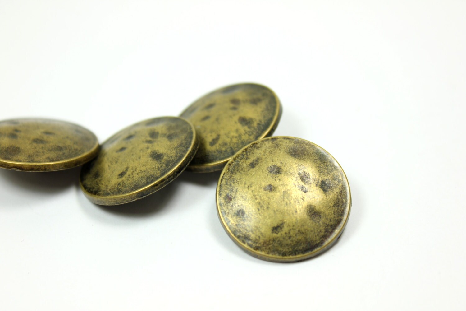 Metal Buttons Antique Brass Metal Buttons Shank 0.91 | Etsy