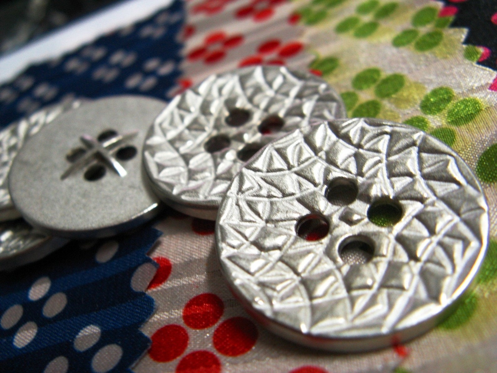 Metal Buttons Leather Surface Metal Buttons Silver Color - Etsy