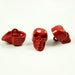 Metal Buttons - Skull Metal Buttons , Hot Red Color , Shank , 0.59 Inch ...
