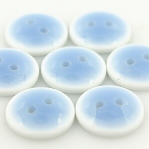 Lovely Plastic Buttons - Baby Blue Color Plastic Buttons. 0.51 Inch. 10 ...