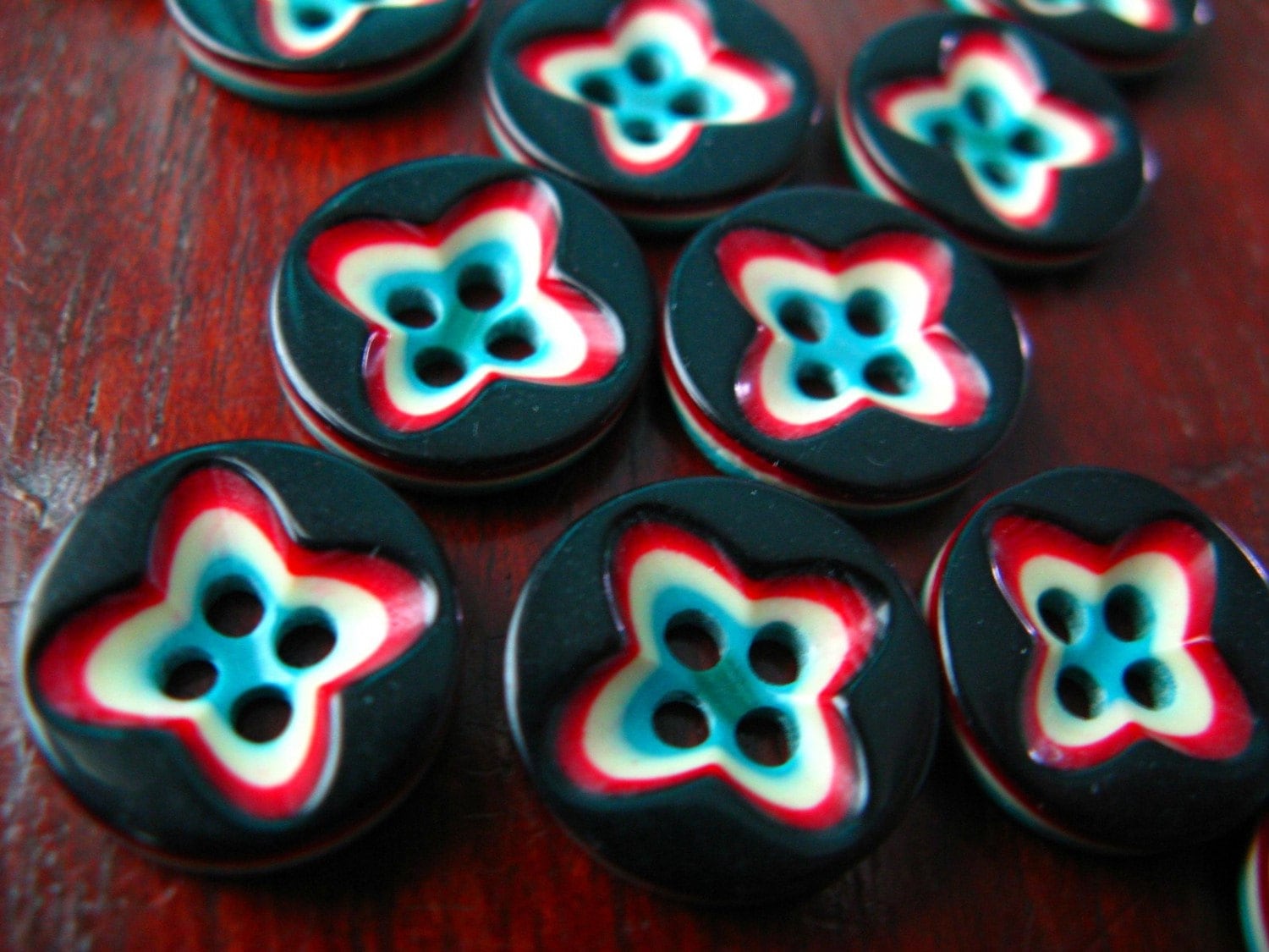 Mini Plastic Buttons Lot 10 Pieces of Rainbow Color Fringe | Etsy