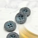 Metal Buttons Blue Rust Stone Texture Metal Hole Buttons 0.43 Inch 10 ...