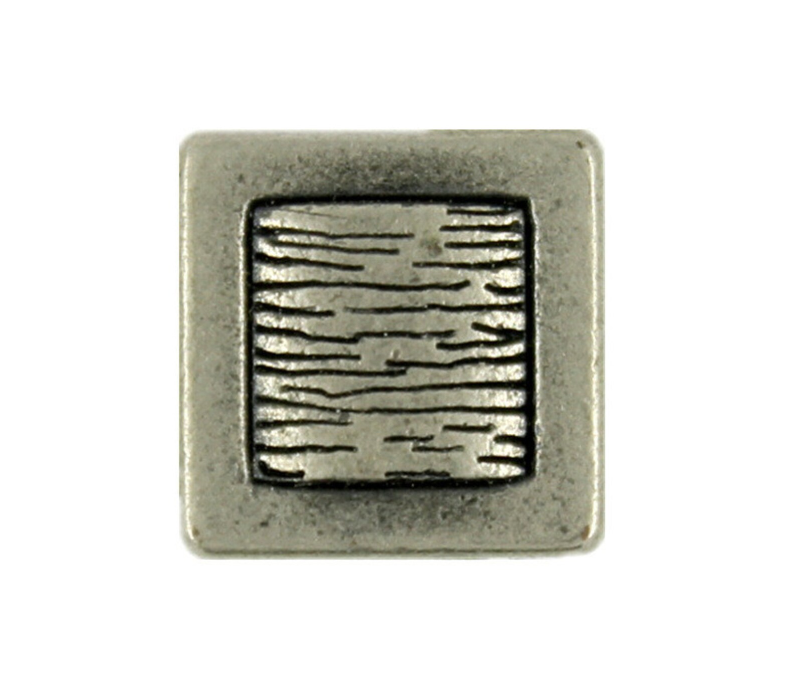 Metal Buttons - Lines Metal Buttons , Gray Silver Color , Square ...