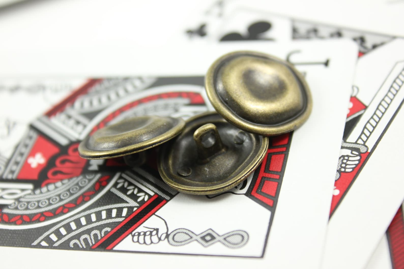 Metal Buttons Caved Round Metal Buttons Antique Brass | Etsy