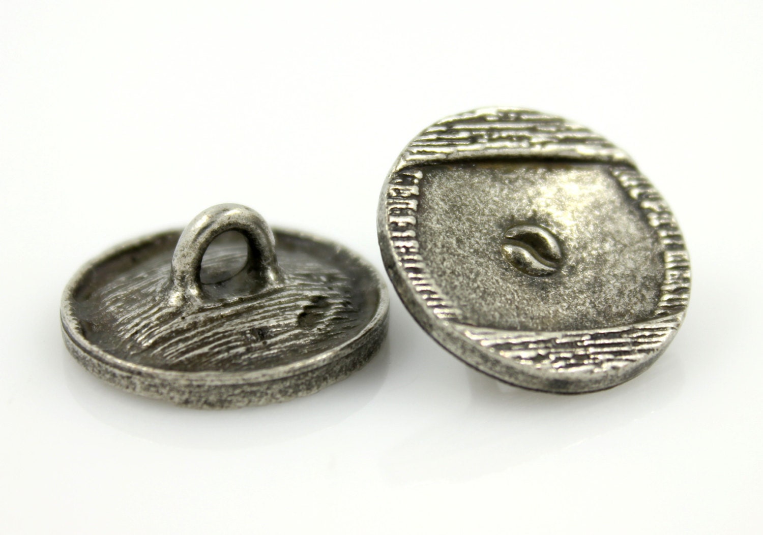Metal Buttons Screw Head Metal Buttons Antique Silver | Etsy