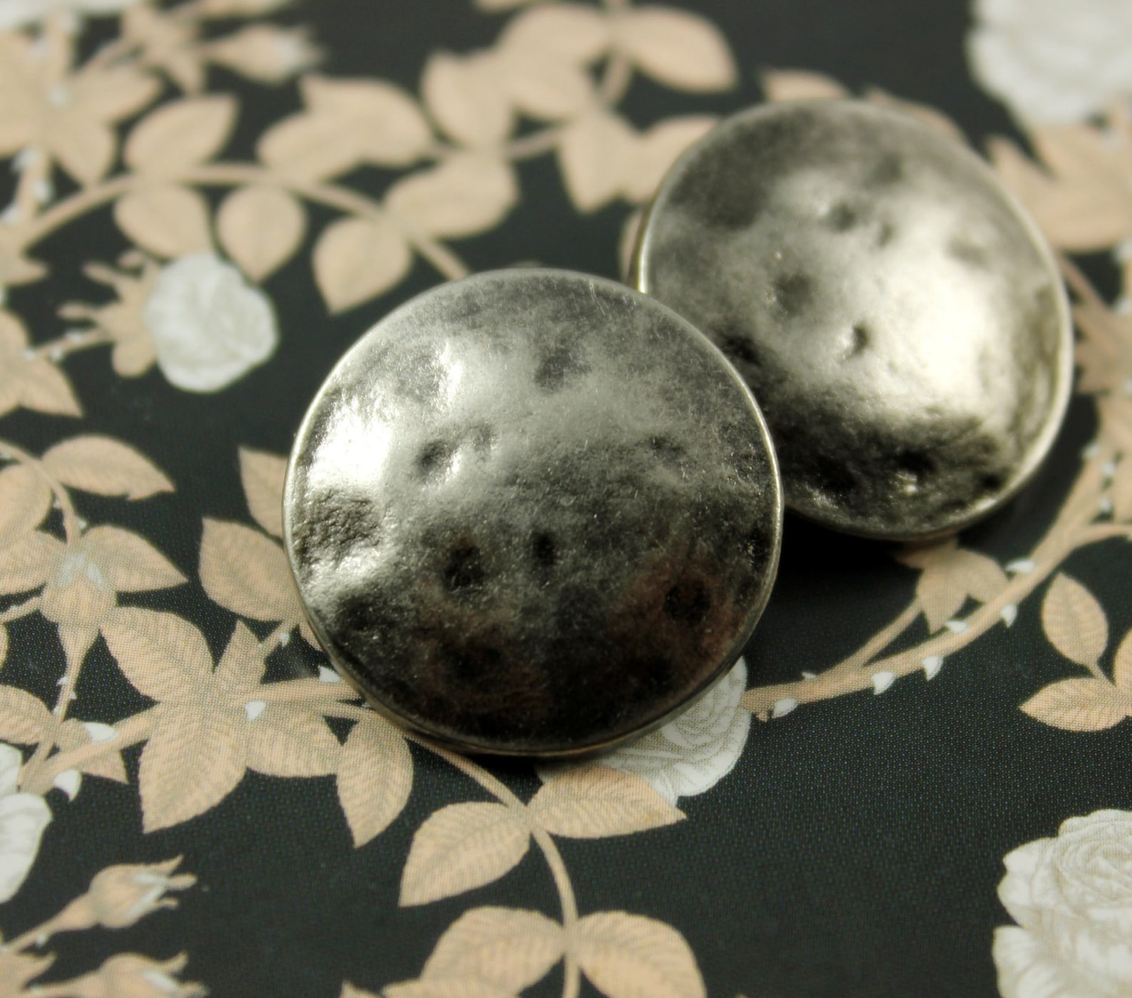 Metal Buttons - Gray Silver Metal Buttons , Shank , 1 Inch , 10 Pcs - Etsy