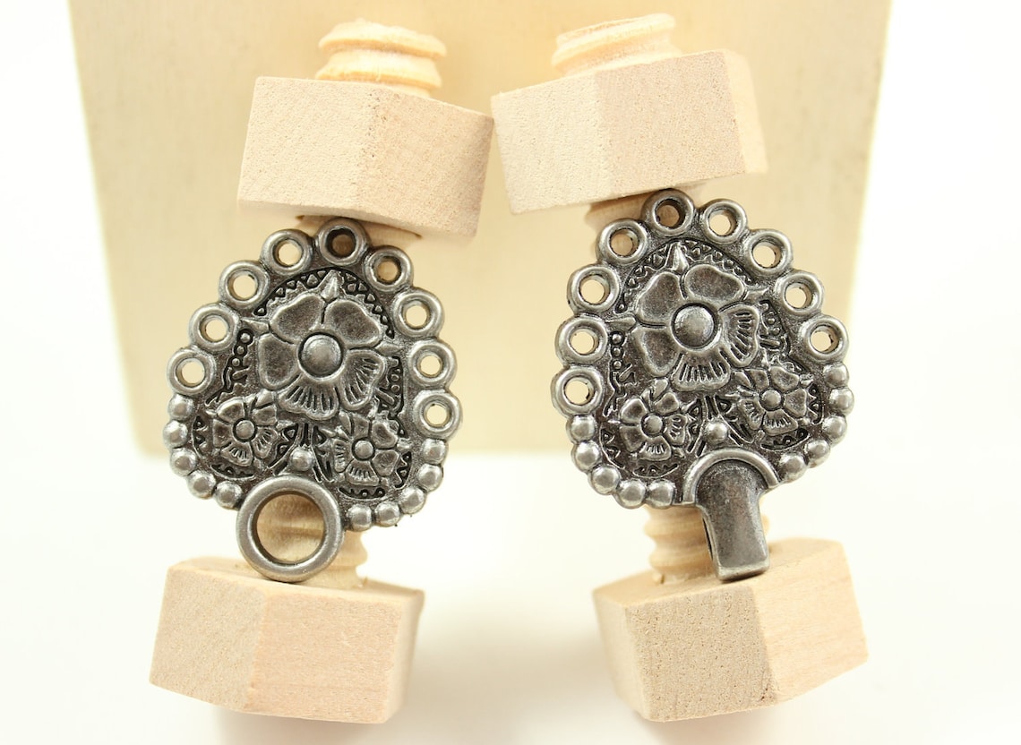 Cloak Clasp Fasteners Romantic Bouquet Design Gunmetal Cloak - Etsy