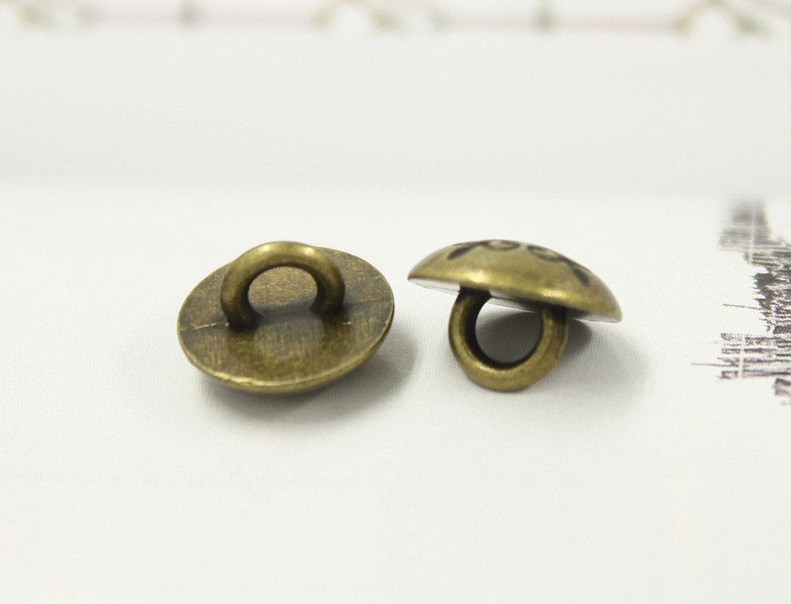 Metal Buttons Trefoil Cross Metal Buttons Antique Brass | Etsy