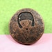 Metal Buttons Girl Face Metal Buttons , Antique Copper Color , Shank ...