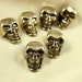 Metal Buttons - Skull Metal Buttons , Antiqued Gold Color , Shank , 1 ...