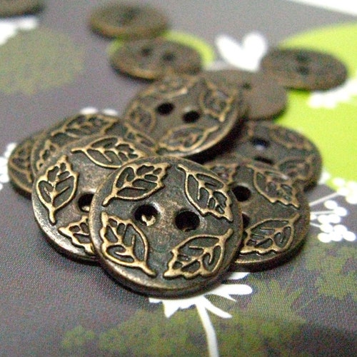 10 Laser Cut Buttons Leaf Design Size 40L 25mm for | Etsy