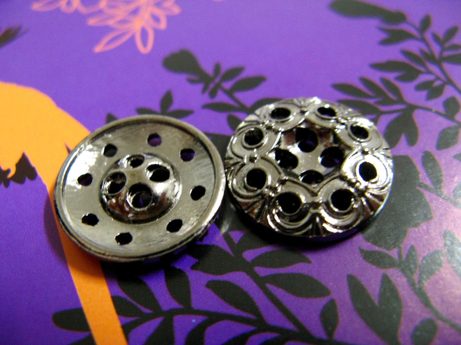 Metal Buttons Iron Art Metal Buttons Gunmetal Color 4 - Etsy