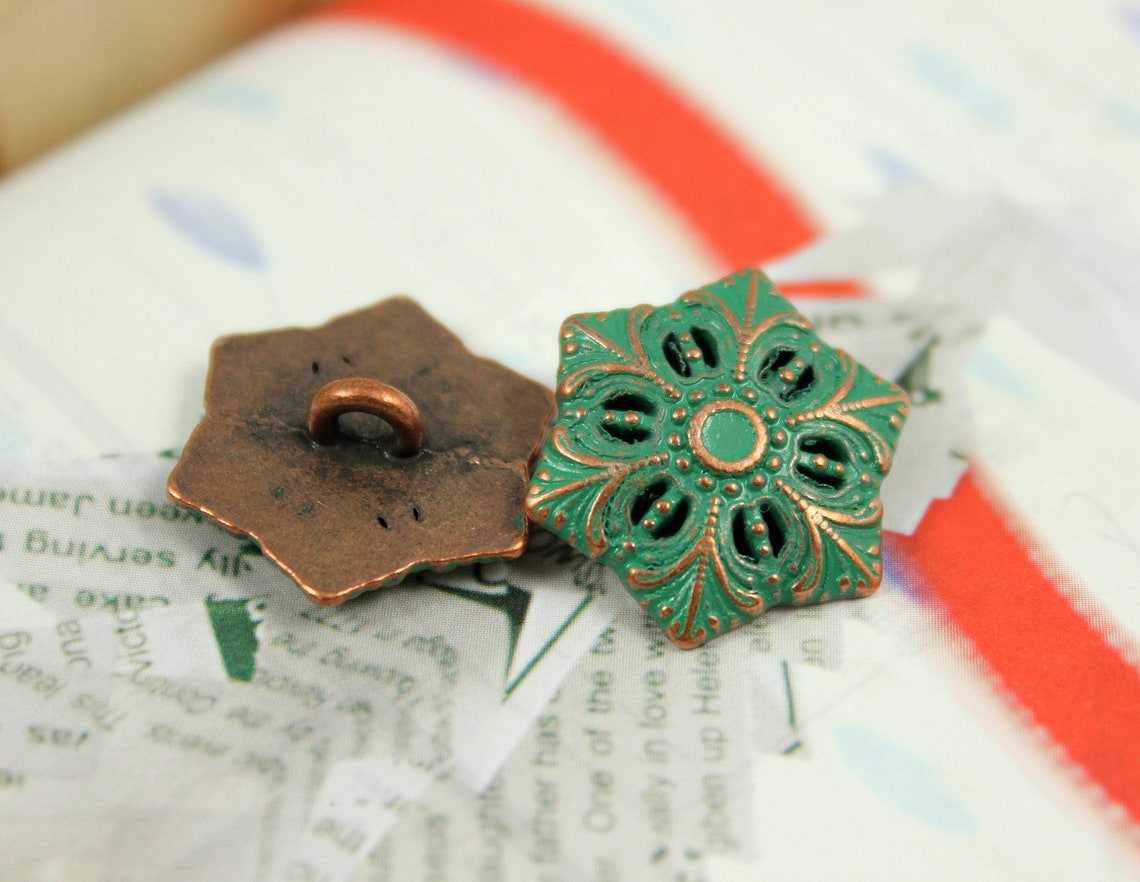 Wholesale Metal Buttons Set 50 Pcs Elaborate Unique Retro - Etsy