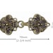 Cloak Clasp Fasteners - Stunning Antique Brass Baroque Fleur-de-lis ...
